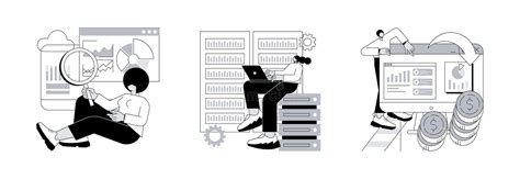 Data Business Strategy Abstract Concept Vector Illustrations Stock Illustration Illustration