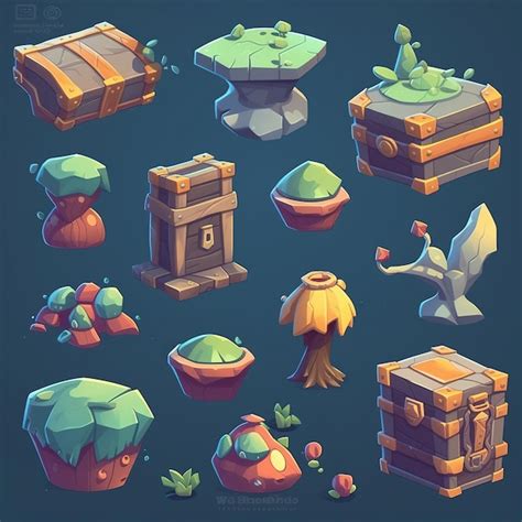 Game Items Set Pictures Freepik