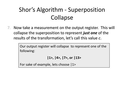 Shors Algorithm The Ppt Pptx