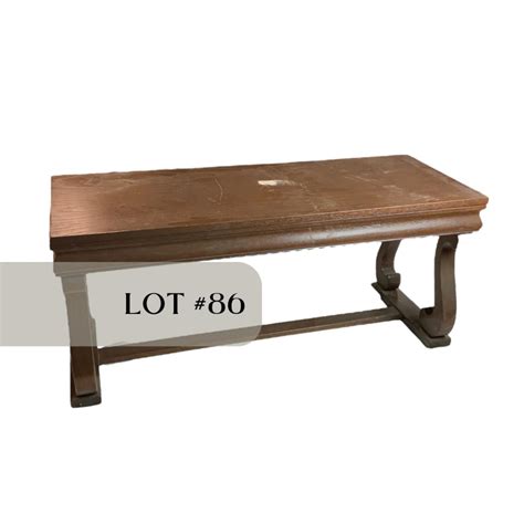 Lot 086 Harp Leg Piano Bench