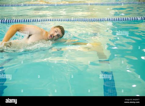 delayed entry program dep future sailor working on his side stroke