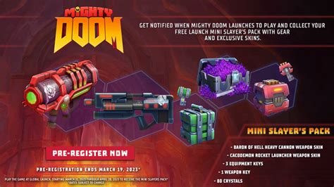 Mighty Doom How To Claim The Mini Slayers Pack And Unlock The Crimson