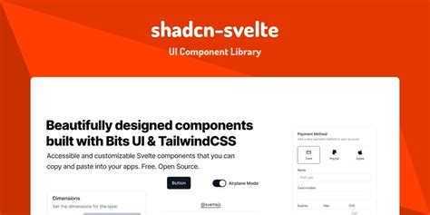 Shadcn Svelte Ui Component Library Made With Svelte