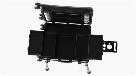 Wheeled Trolley Makeup Case Black 3d Model 69 3ds Blend C4d Fbx