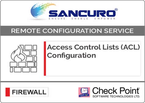 Access Control Lists Acl Configuration For Check Point Firewall Remote Services For Model