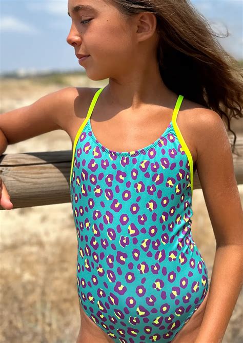 Bañador Charlotte Leopardo Aqua Para Niñas Y Teens To The Moon 2025