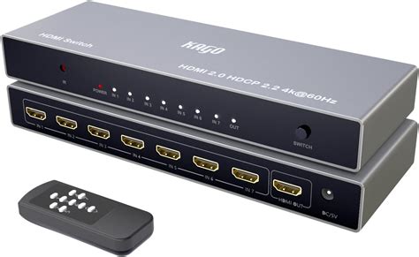 Diamondtiger Hdmi Switch Box 8 In 1 Out Hdmi Switch With Remote 4k 8 Port Hdmi