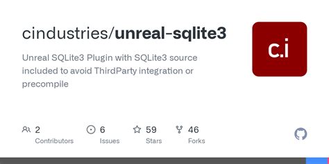 Github Cindustriesunreal Sqlite3 Unreal Sqlite3 Plugin With Sqlite3