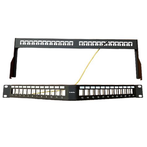 Patch Panel Modularni Shielded 19 1U Ugaoni Sa 24 Slota Za STP UTP Module NoNet