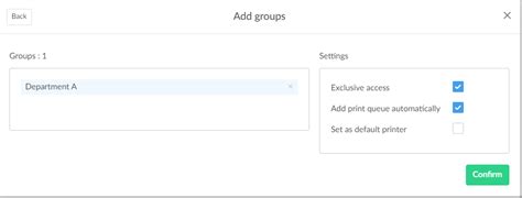 How To Add Groups To A Print Queue
