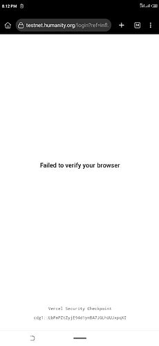 Failed To Verify Your Browser Help Vercel Community