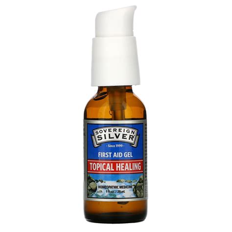Sovereign Silver First Aid Gel 1 Oz Hilife Vitamins