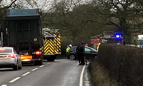 Driver Trapped After A525 Crash Between Whitchurch And Nantwich