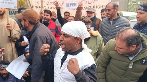 Disabled Persons Protest In Srinagar On World Disability Day