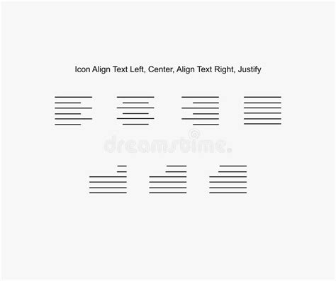El Diseño Contiene El Icono De Alinear Texto Izquierdo Central