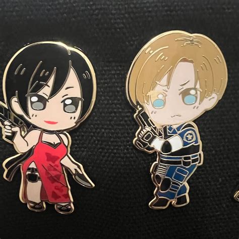 Re Leon Kennedy Hard Enamel Pin Etsy