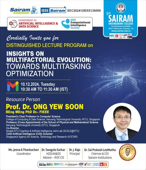 IEEE CIS Distinguished Lecture On Insights On Multifactorial Evolution Towards Multitasking