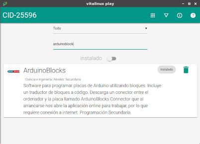 Arduino blocks connector Librería CATEDU