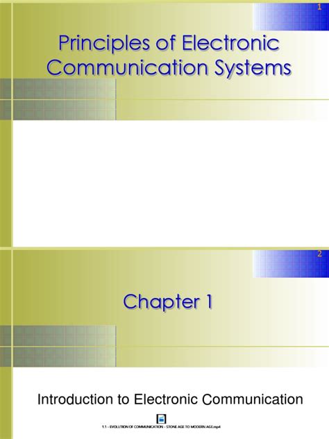 01 introduction to electronic communications freq spectrum bandwidth