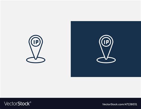 Ip Icon Outline Icon From Artificial Royalty Free Vector