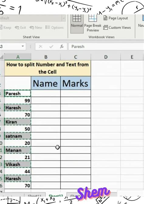 How To Split Number And Textexcelexceltricksexceltipsexceltutorialexcelbasicsexcelbásico
