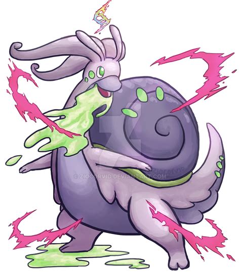 Pokefarmq Mega Goodra By Ziocorvid On Deviantart