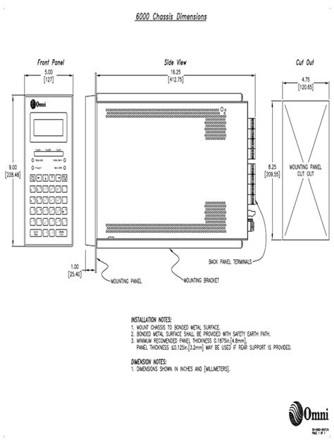 6000 Chassis Dimensions Pdf