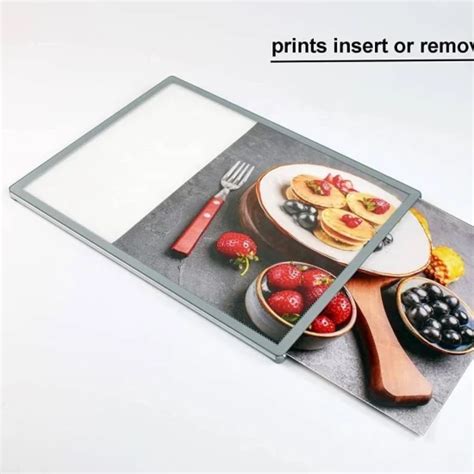 A2 Factory Directly Wall Mounted Glass Light Box Led Illuminated Poster Kit For Led Poster