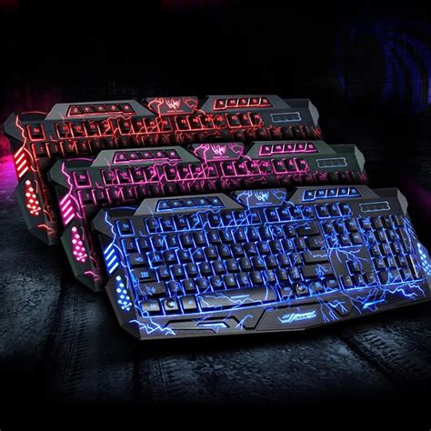 Led Keyboard For Tablet Gamer 114 Key Waterproof Projection Gaming