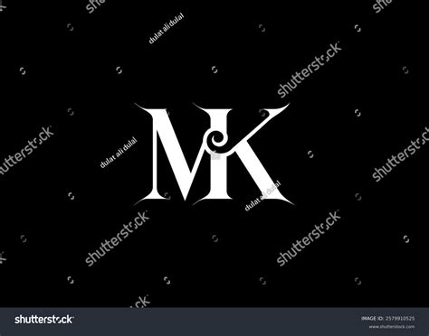 Mk Logo Desing Monogram Logo Stock Vector Royalty Free 2579910525 Shutterstock