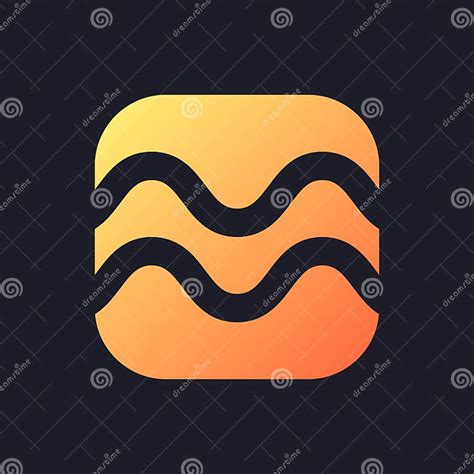 Float Animation Orange Solid Gradient Ui Icon For Dark Theme Stock