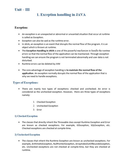 Java Unit 3 Pdf Thread Computing Process Computing