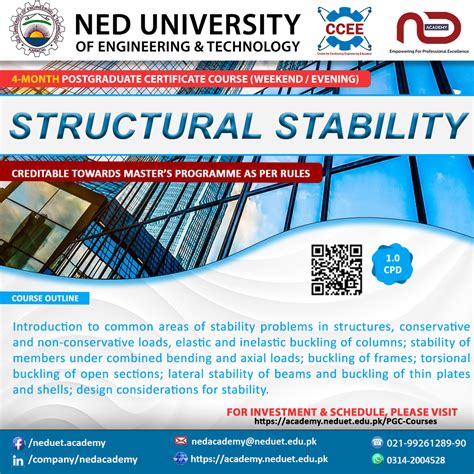 List Of Courses NED Academy CCEE CMPP