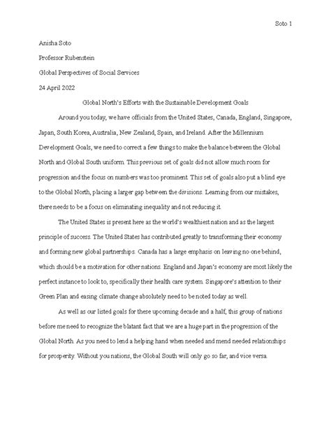 Sdg Assignment 2 Short Essay Assignment On The Sustainable