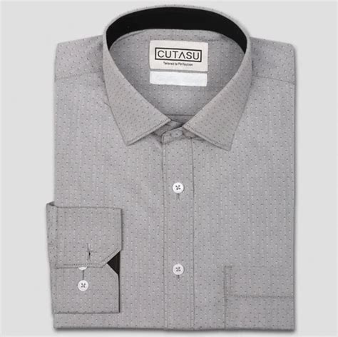 Printed Cutasu Structured Grey Dobby Shirt At ₹ 1550piece In Jaipur