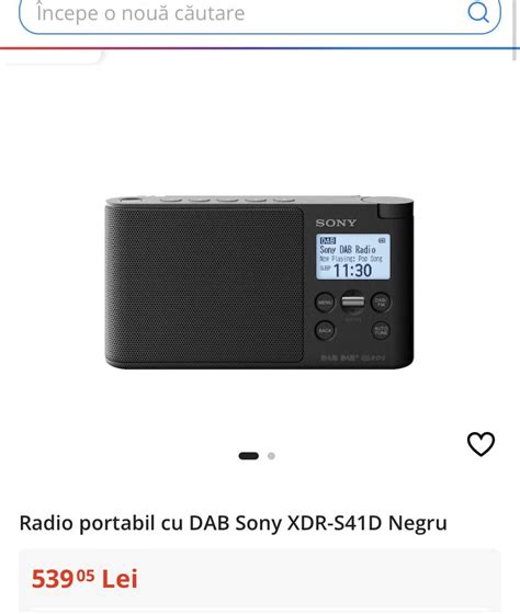 radio portabil cu dab sony xdr s41d negru sigilat transport inclus