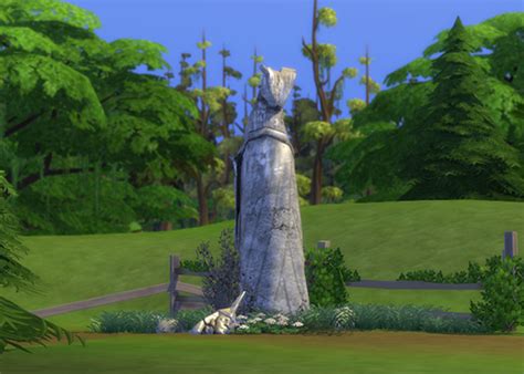 I Know You Too Well Andraste Statue Restored Broken For The Sims