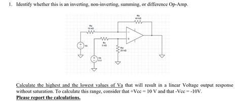 Solved Identify Whether This Is An Inverting Non Inverting Chegg
