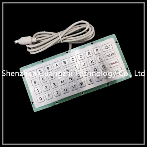 Outdoor Embedded Numeric Keypad Ip65 40 Keys Type For Kiosk Elevator