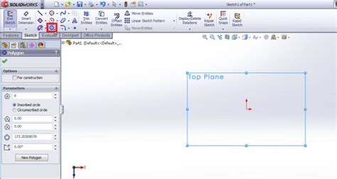 How To Use Solidworks Polygon Sketching Tutorial For Beginners