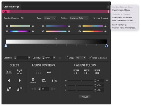 Swatches To Gradient Astute Graphics Documentation