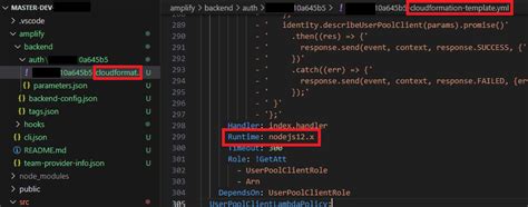 【aws Amplify】amplify Add Auth Amplify Push The Runtime Parameter Of Nodejs12x Is No Longer
