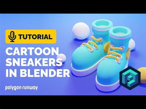 Free Video 3d Cartoon Sneakers Full Blender Tutorial Polygon Runway From Polygon Runway