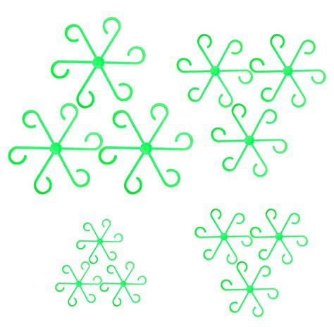 Zhourta 12pcs Climbing Houseplant Stem Supports Reusable Invisible Plant Pro Stem Support Garden