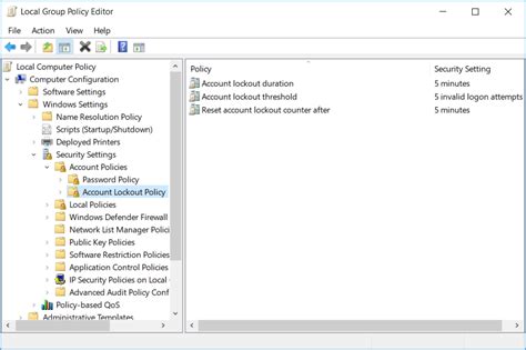 How To Limit The Number Of Failed Login Attempts On Windows 10