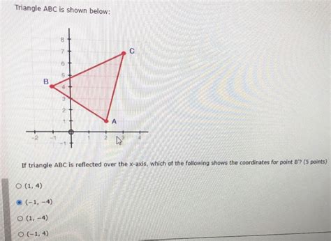 Solved Triangle ABC is shown below С on A If Chegg