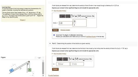 If Both Blocks Are Released From Rest Determine The Velocity Of Block B When It Has Moved