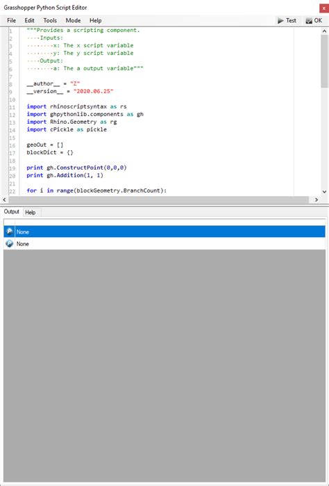 All Ghpythonlib Components Returning None Grasshopper Developer McNeel Forum
