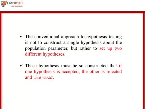 statistical inference concept procedure of hypothesis testing ppt