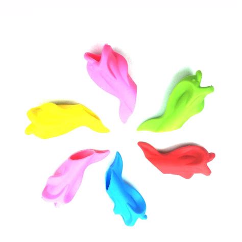 Candy Colored Silicone Dolphin Pen And Pencil Grip Grandado